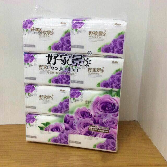 1Pc/450Pulls Original haojiajing violet tissue | Shopee Philippines