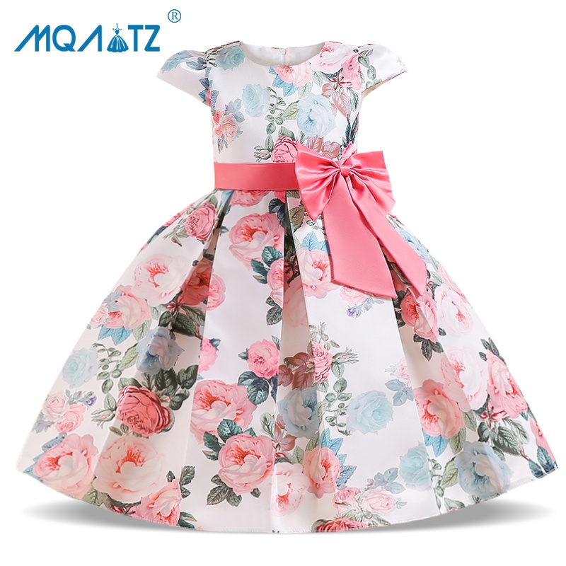 MQATZ Summer Pink Kids Party Dress For Girl Children Costume Vintage ...