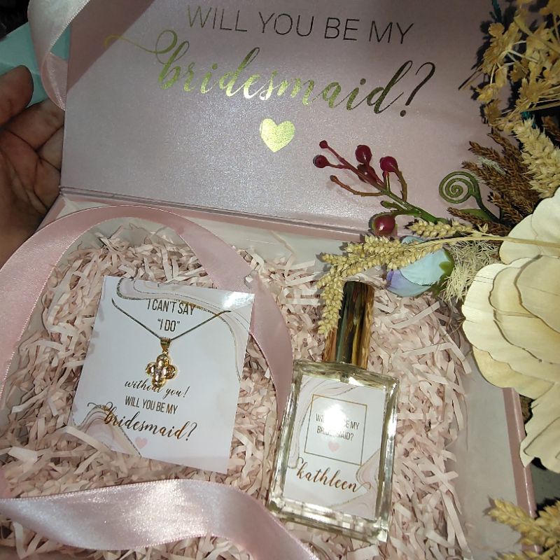 Will you be my bridesmaid gift set principal sponsors gift box ninong ...