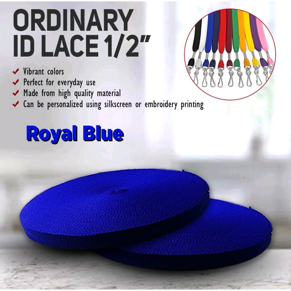 (5 ROLL) ORDINARY ID LACE 1/2INCH (50 METERS IN 1 ROLL) | Shopee ...