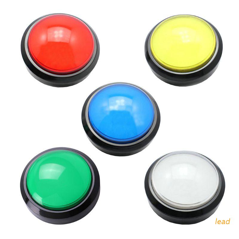 lead 100mm Big Round Push Button LED Illuminated with Microswitch for ...