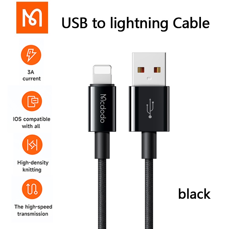 Mcdodo IOS Cable 60W / 36W PD Type-C to IP 15 14 Pro Max 13 12 11 Xr 8 ...