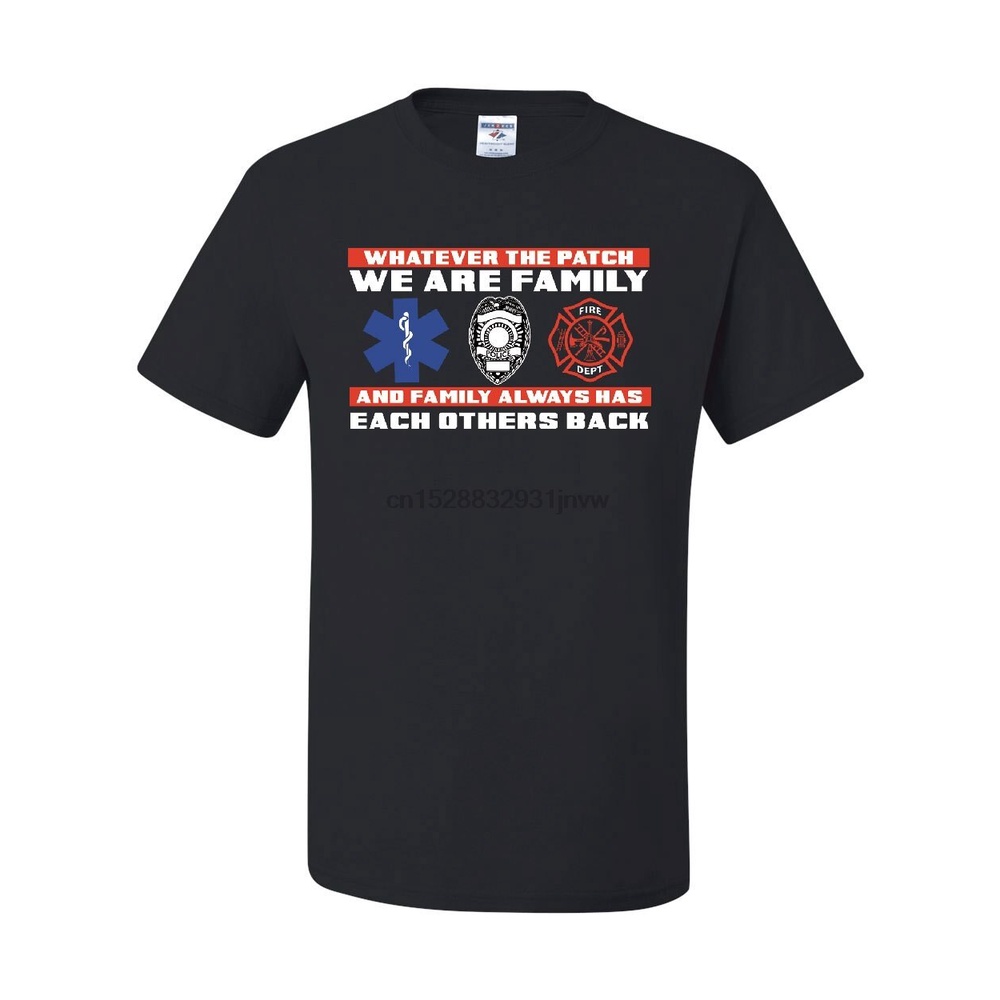 First Responders We Are Family T-Shirt EMT Police Firefighters Tee ...