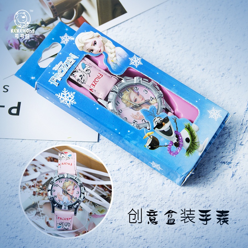 Disney frozen Aisha children's watches Spiderman Mickey Minnie Anime ...