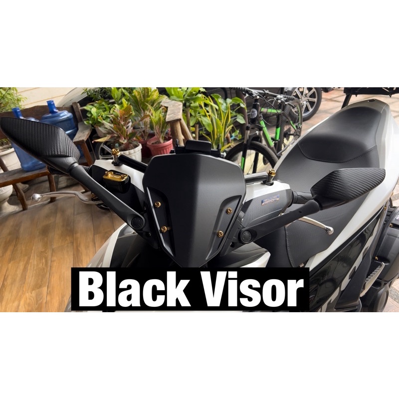 AEROX V1 & V2 Side Mirror Bracket with Visor set | Shopee Philippines