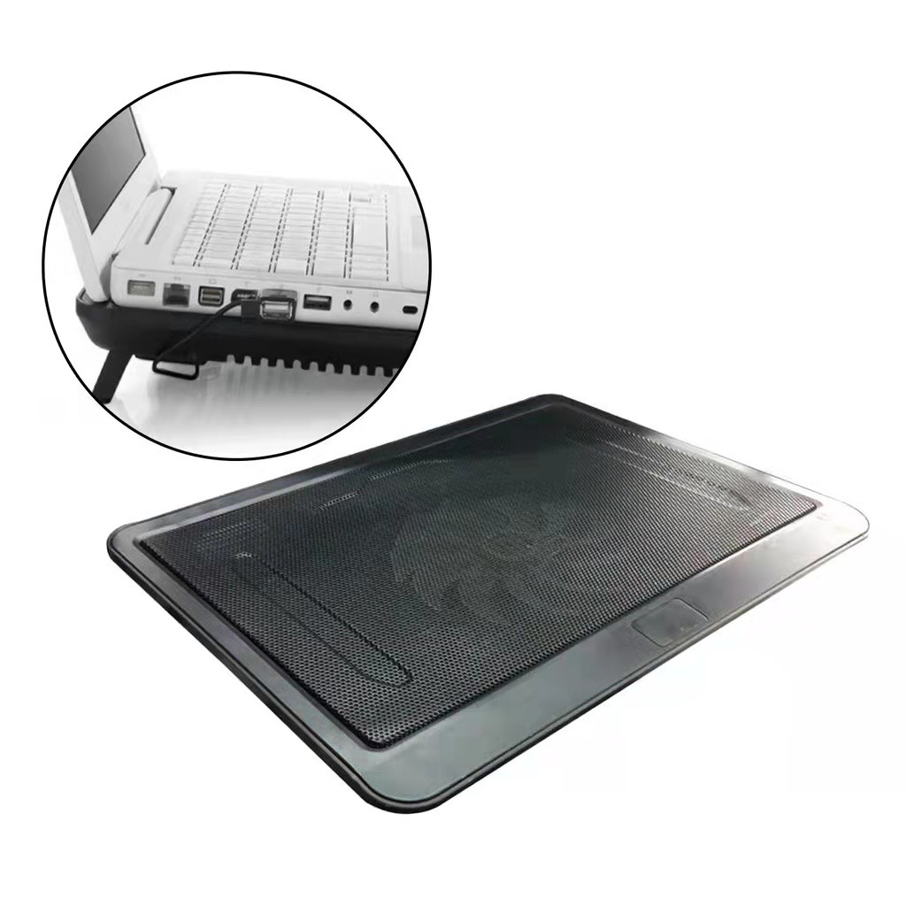14' Notebook Laptop Cooler Mat Gaming Cooling Pad Ventilation Fan ...