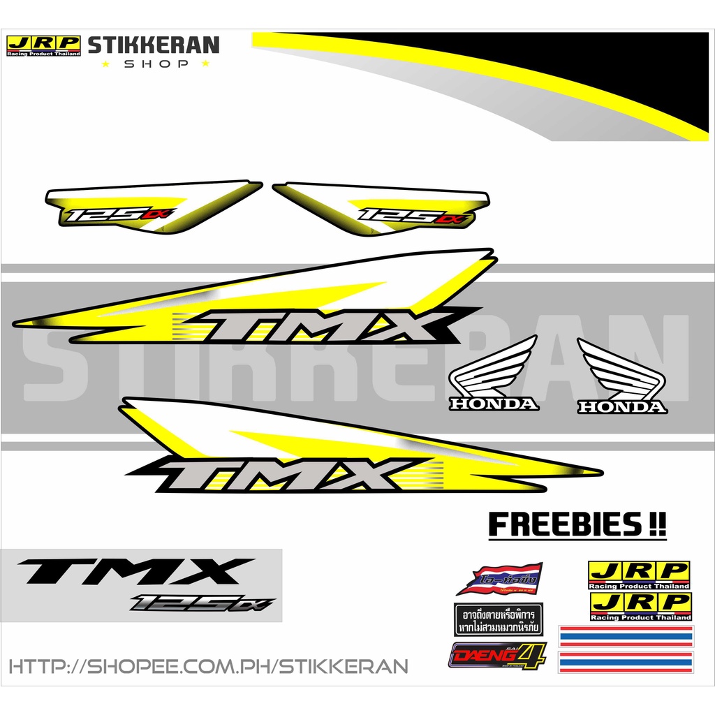 TMX 125 CX ALPHA STOCK DECAL PREMIUM QUALITY | Shopee Philippines