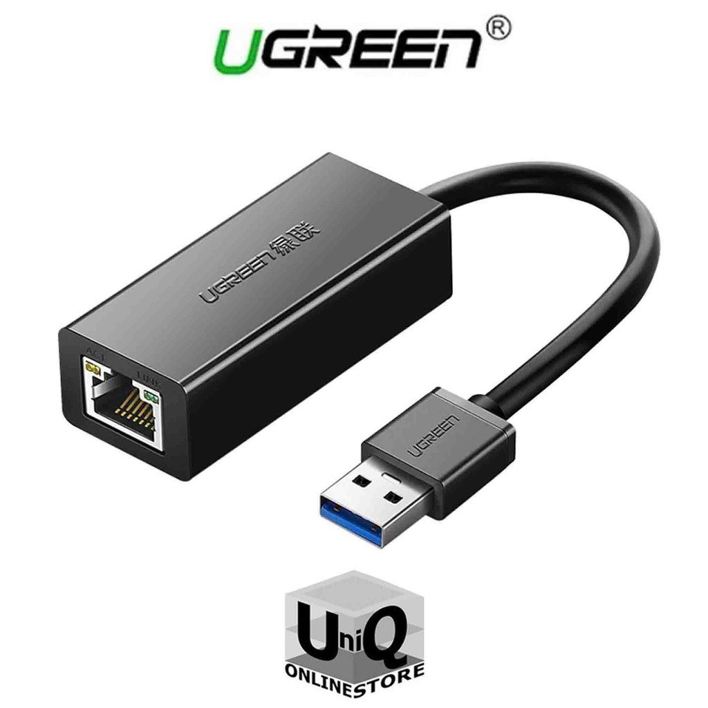 UGREEN USB 3.0 Gigabit Ethernet Adapter Model: (20256) Color: (Black ...