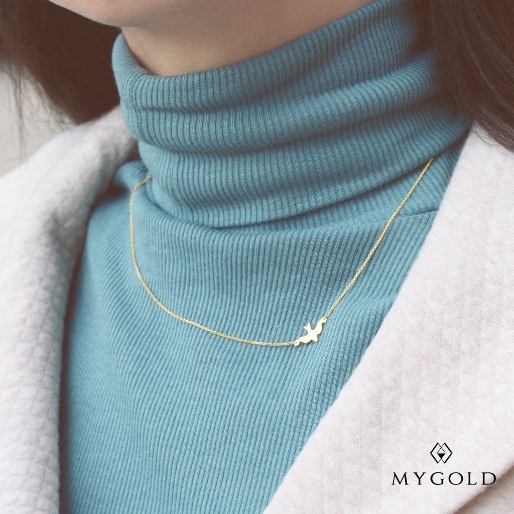 MyGold Pawnable & Authentic 14K Italian Gold Sideway Necklace ...