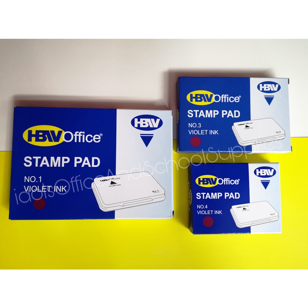 HBW Office Stamp Pad with Violet Ink | Shopee Philippines