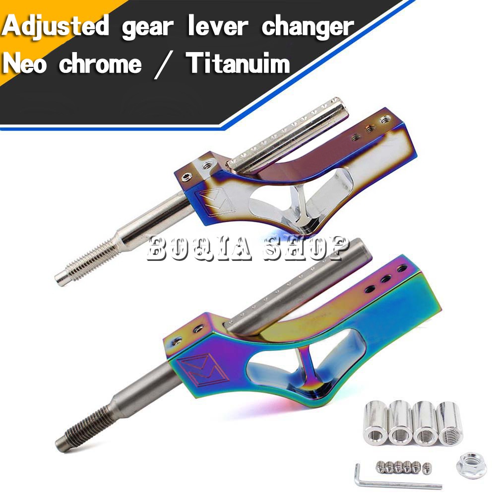 Car Gear Lever Extension Stick Adjustable Height Car Shift Knob Gear ...