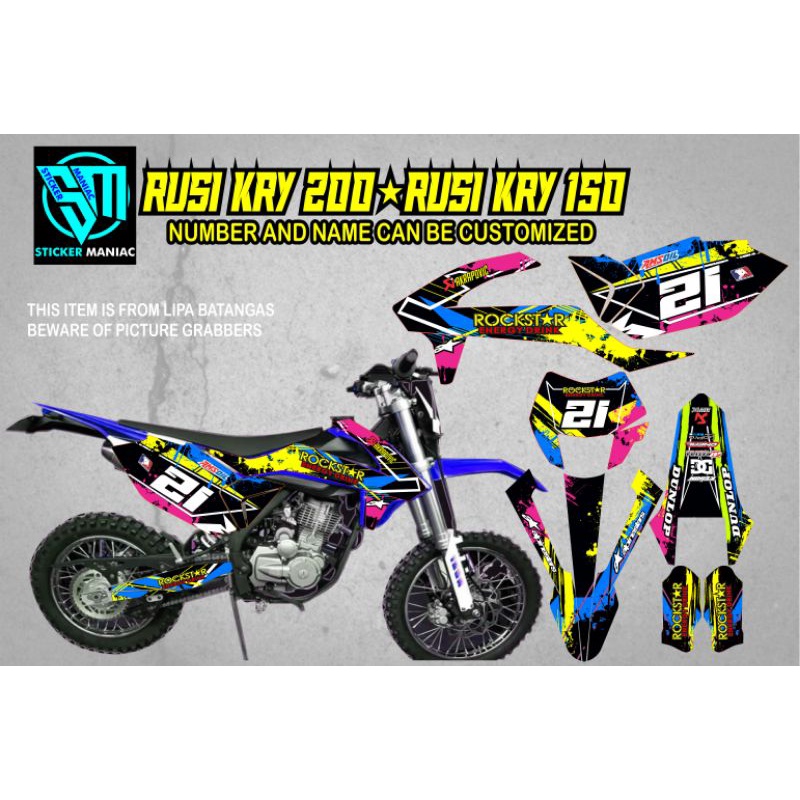 Rusi KRY 200, Rusi KRY 150 full body decals | Shopee Philippines