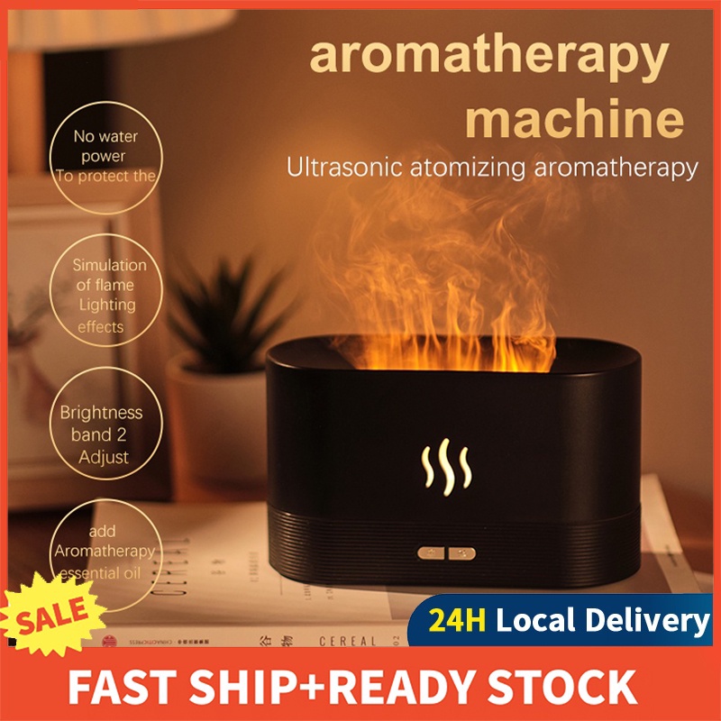 Flame Humidifier Fire Diffuser Humidifier Essential Oil Diffuser ...