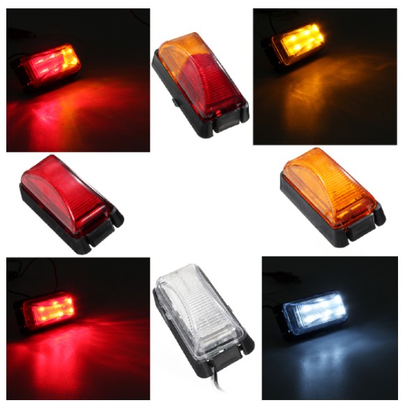 J115S13 FOR 12V-24V 6LED Trailer Truck Lorry Side Marker Led Light ...