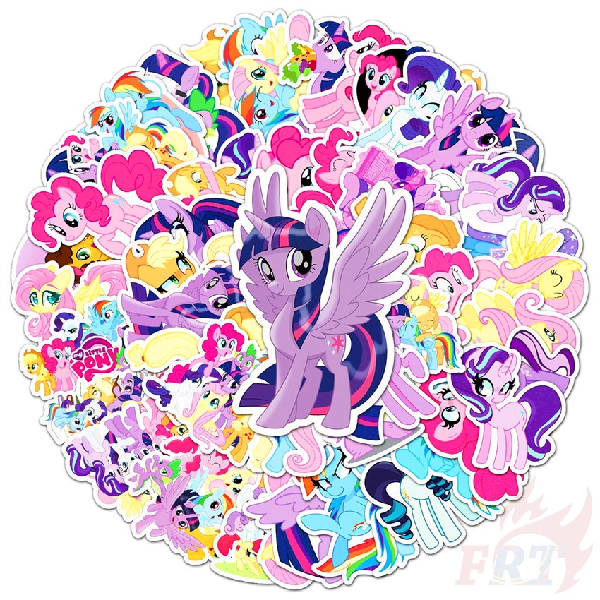 50Pcs/Set My Little Pony: Friendship Is Magic Series 02 Stickers DIY ...