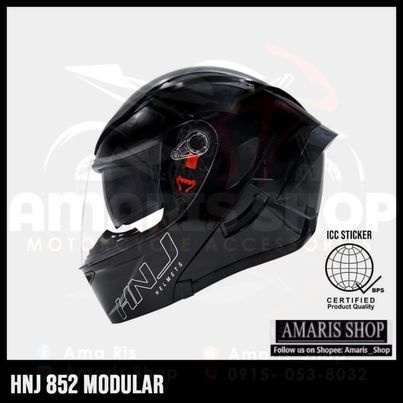 HNJ 852 Modular Dual Visors Full Face Helmet Premium Design (8 Variant ...
