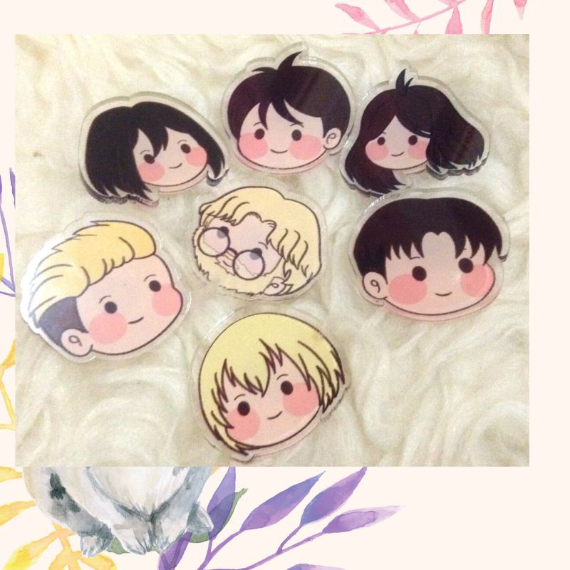 Attack On Titan Chibi magnet, AOT Anime Chibi magnetic decoration ...