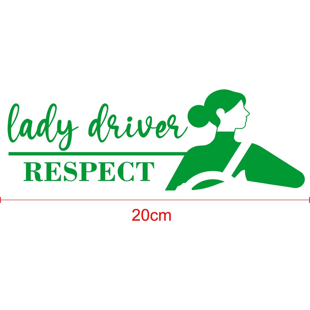 Lady driver sticker for cars and other vehicles | Shopee Philippines