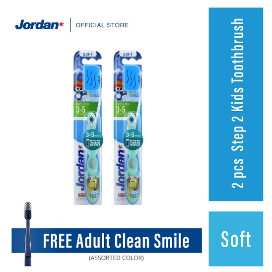 JORDAN Step 2 toothbrush - Set of 2 | Shopee Philippines