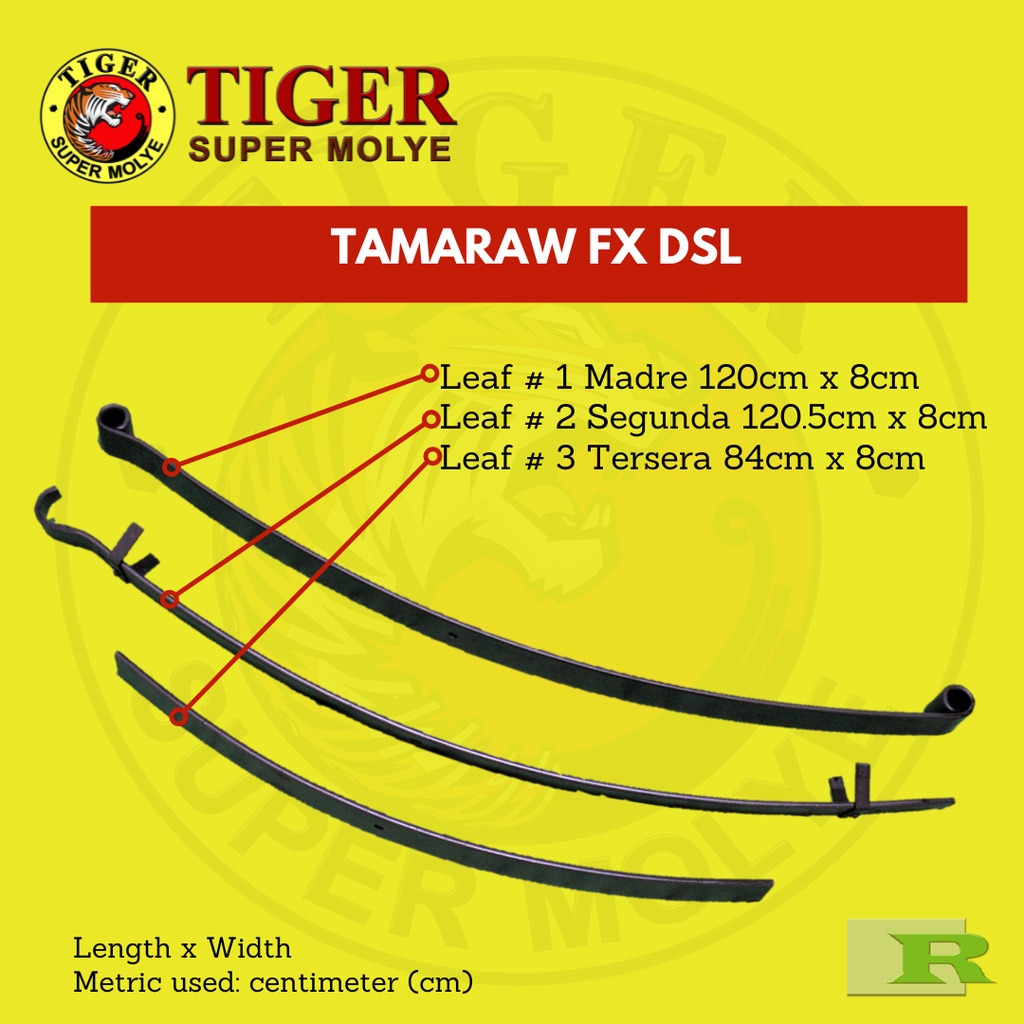 Leaf Spring Molye for AUV Tamaraw Fx | Shopee Philippines