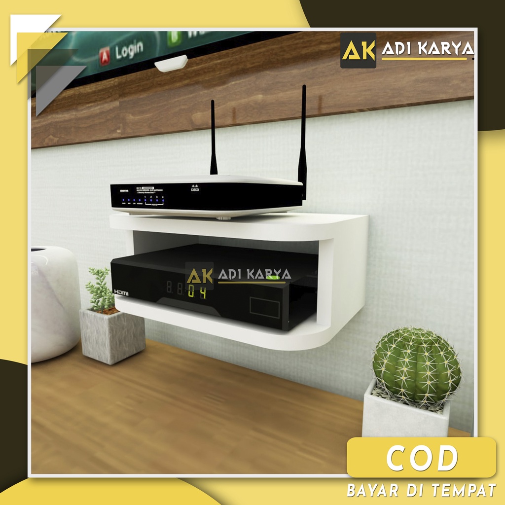 Hanging Rack TV Remote Modem Wifi Desk Screen Top Shelf Computer ...