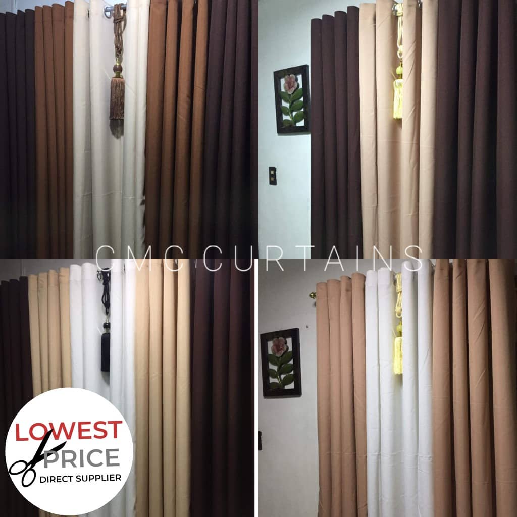 Plain "Curtain 3in1" 68inches ,7feet & 8feet Length US Katrina Lowest ...