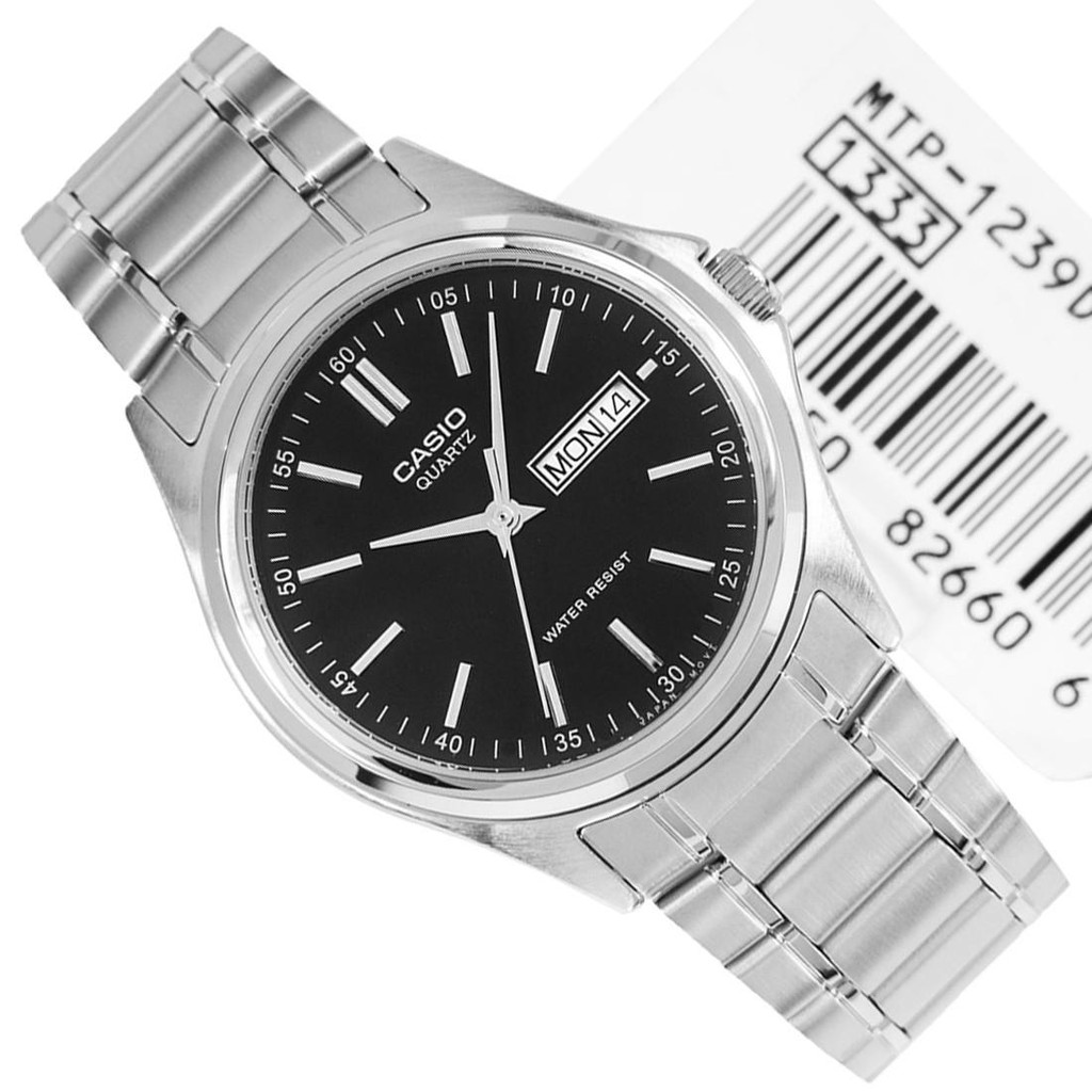 Casio MTP-1239D-1ADF Analog Stainless Steel Strap Watch For Men ...