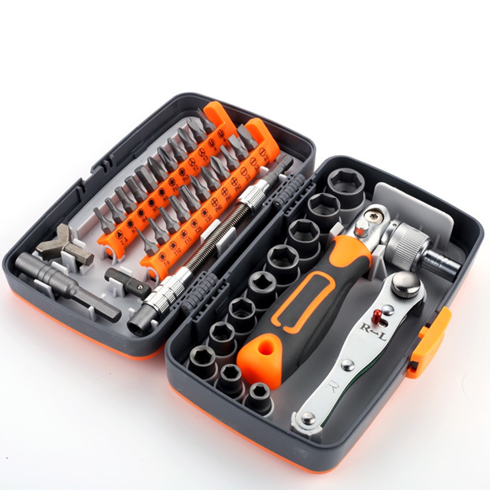 &Precision Ratchet Screwdriver Set Magnetic Screwdriver Bits 180 Degree ...