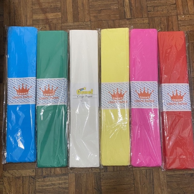 10 Pads Crep Paper Crepe Paper 50mm x 2000mm 180GSM 10 pads 1 color ...