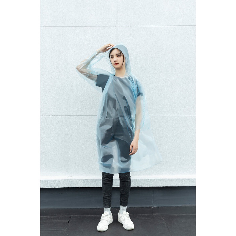Rockbros Disposable Mini Raincoat Portable Long Full-Body Thickened ...