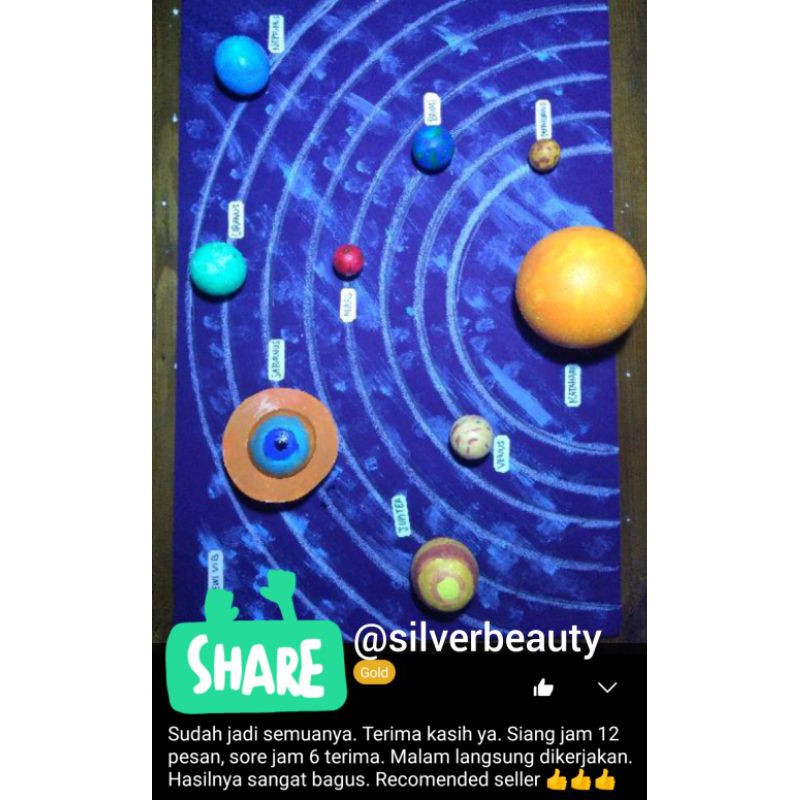 MATAHARI The Solar System Package Contains 10 Cork Balls Makes The ...