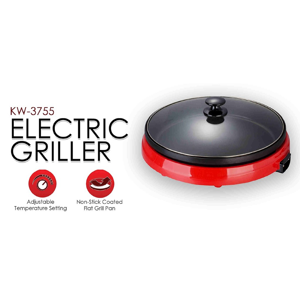 Kyowa KW3755 Electric Griller KW-3755 Red (Houseware Express) | Shopee ...