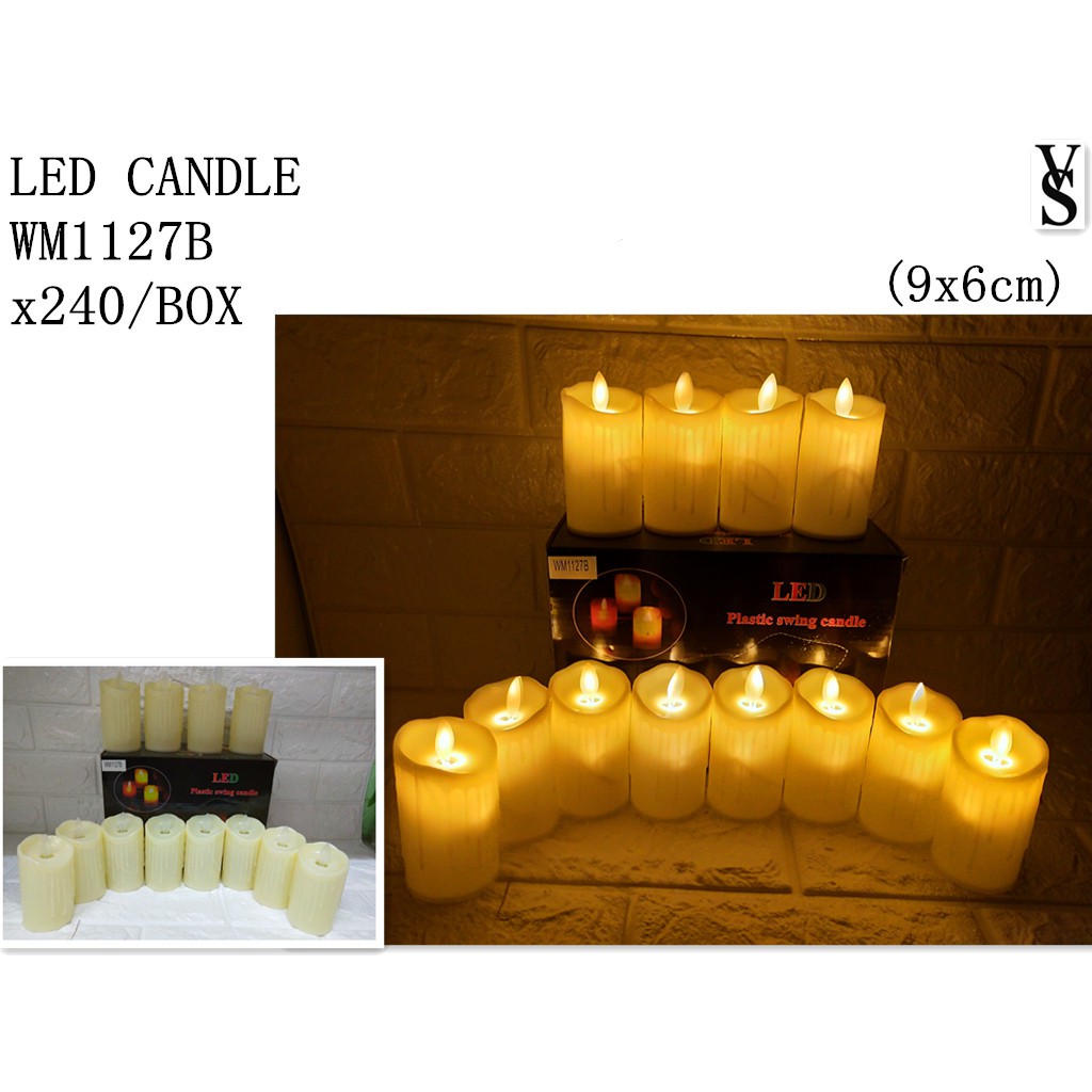[VS] LED PLASTIC SWINGING BATTERY OPERATED CANDLE LED LIGHTS (WM1127B ...