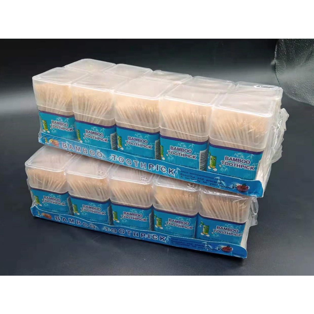 BAMBOO TOOTHPICK WITH CASE sold per pck | Shopee Philippines