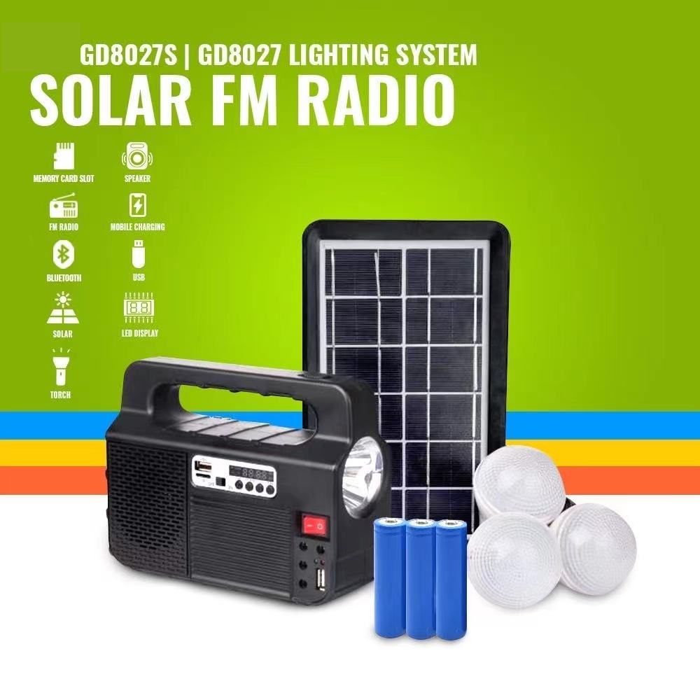 Solar Lighting System GD-8017/ GD-8018 / GD-17 / GD-8027BT / GD-8027S / GD-8017AM / GD-8020 ...