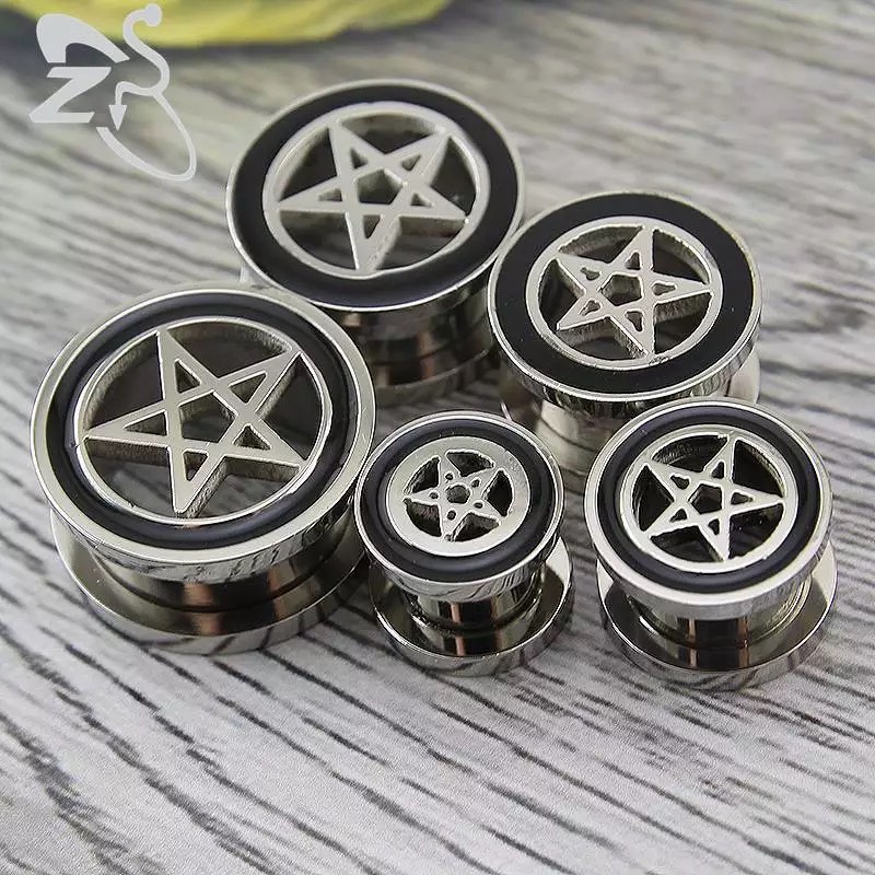Ear Bomb Earrings Stainless Steel Eyelets Eyelet Star Explosion Genuine ...