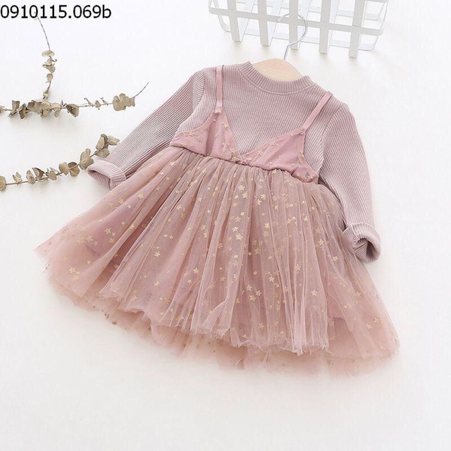 Dudu cream pink princess dress for girls (Real photo included) | Shopee ...