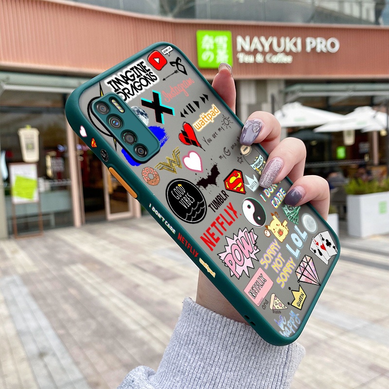 For Infinix Note 7 Lite Case Tide Brand Cool Pattern Square Edge Design ...