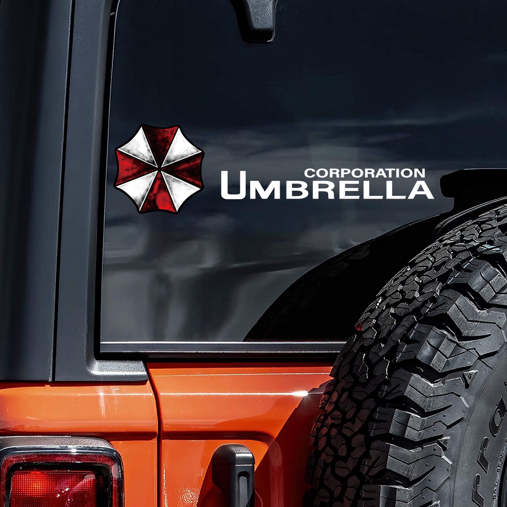 1PCS Resident Evil Large Size Reflective Sticker Universal Umbrella ...