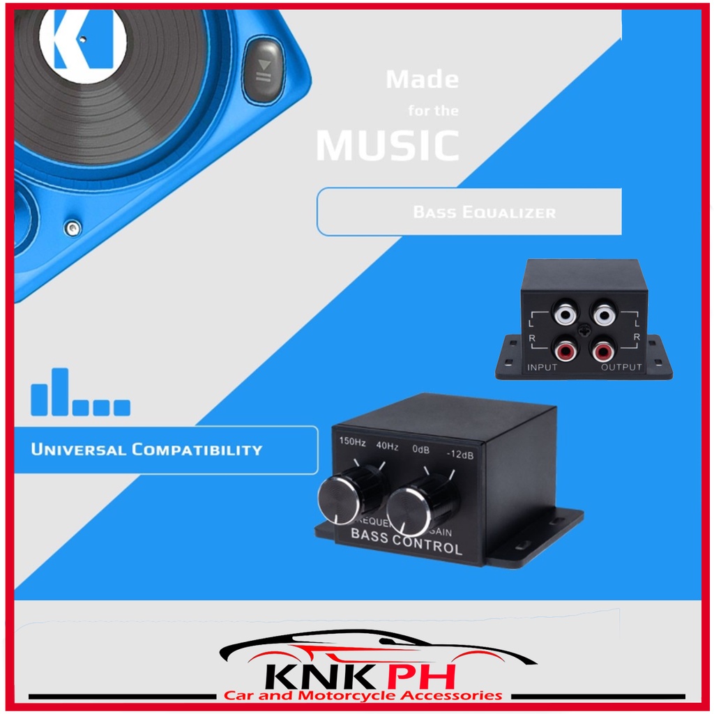 Car Audio Amplifier Subwoofer Bass RCA Level Remote Volume Control Knob ...