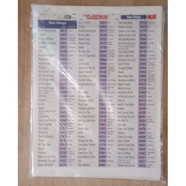 PLATINUM SONGBOOK(original) | Shopee Philippines