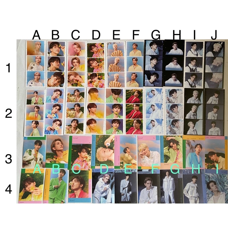 Seventeen Sector17 Sticker, Strip (Scoups, Jeonghan, Joshua, Jun, Hoshi ...