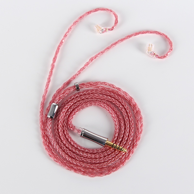 XINHS 16 Core Pink 5N Single Crystal Copper Silver Plated Upgrade Cable ...