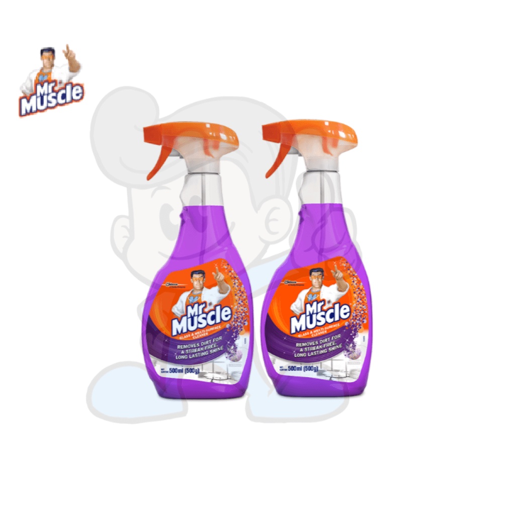 SCJ Mr Muscle Glass & Multi-Surface Cleaner Primary Lavender (2 x 500 ...