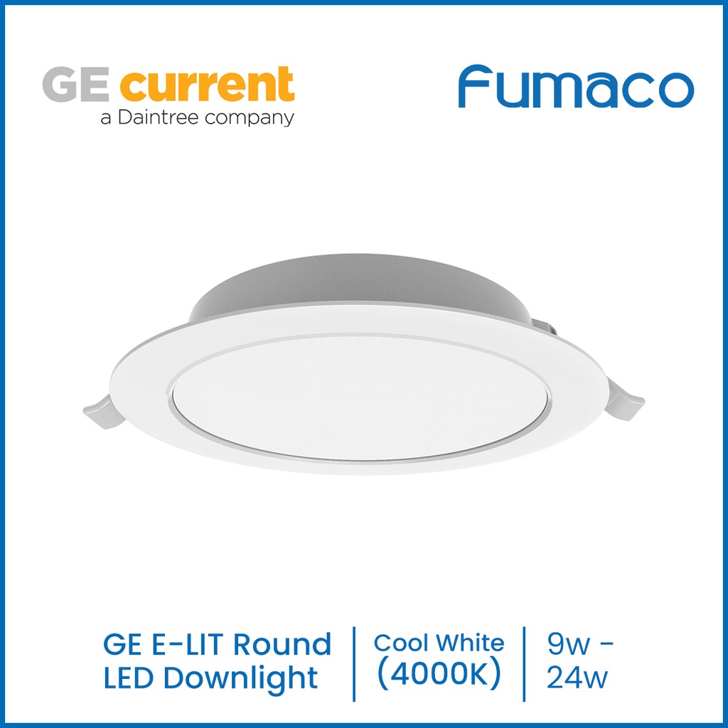 GE E-LIT Round Ceiling LED Downlight 9w 15w 24w Circle Down Light Cool ...