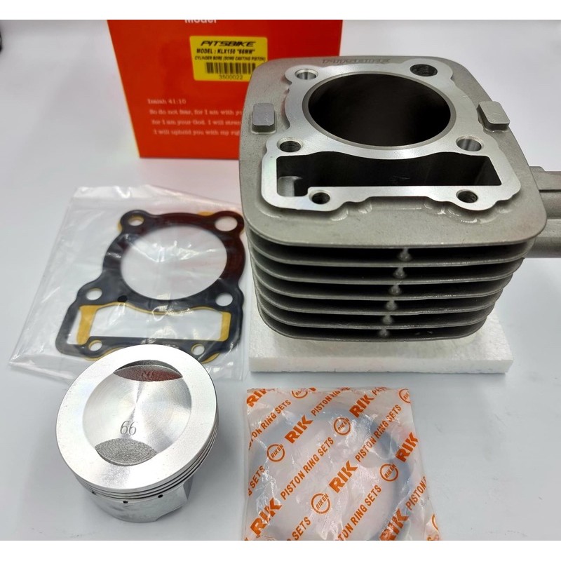 Pitsbike Cylinder Block kit SteeL KLX 150 KLX150 KLX140g 63mm 66mm ...