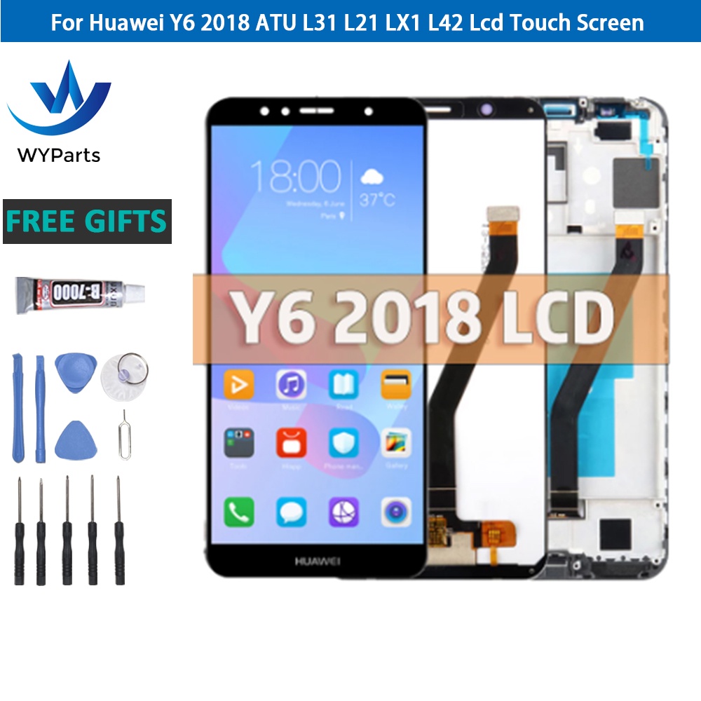 -WYParts-For Huawei Y6 2018 LCD Display Touch Screen ATU L11 L21 L22 ...