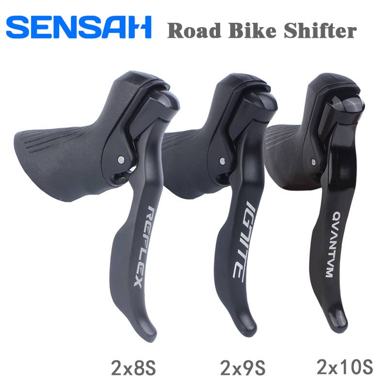 Sensah Road Bike Shifters 2x7/2x8/2x9/2x10/2x11 Speed Bike Lever Brake For Shimano Rear ...