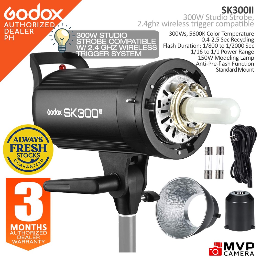 Godox SK300II SK300 II SK Studio Strobe Built-In 2.4 GHz Wireless SK400 ...