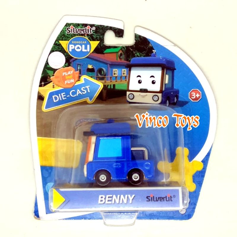 Diecast Robocar Poli Original Silverlit Musty Mini Benny Rody School B ...